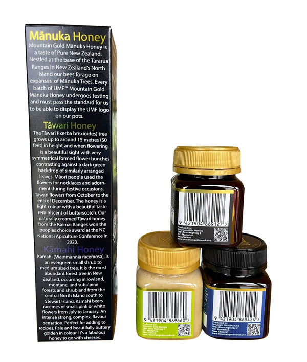 UMF Manuka and Native Honey Variety 3-Pack | 100% Pure NZ Honey ...